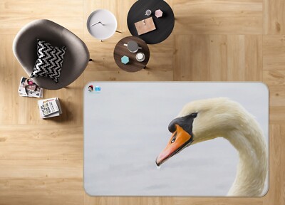 3D White Swan NBC1059 Game Rug Mat Elegant Photo Carpet Mat Fay 2023 ...