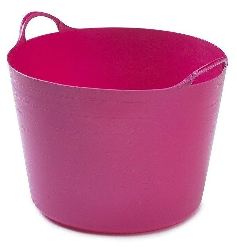 Plastic Flexi Tub Laundry Storage Cloth Hamper Trug Container Bucket W ...