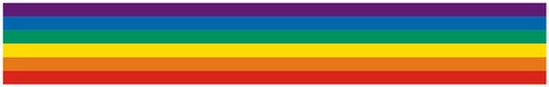 24" Vinyl trim Pride Rainbow flag strip sticker decals hood bumper car ...