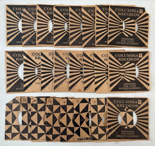 Huge Lot Of (24) Vintage Columbia 45 RPM Record Sleeves - Company ...