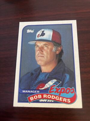 1989 Topps Bob Rodgers #474 Montreal Expos Manager | eBay