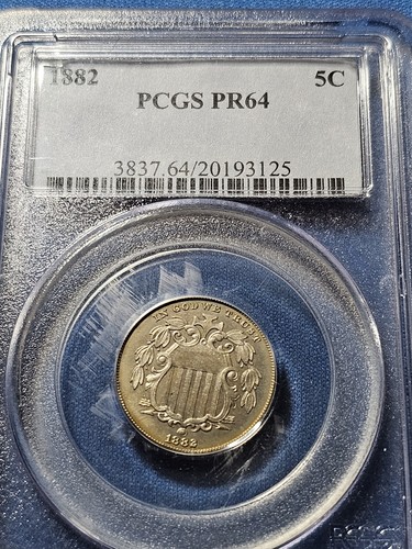 1882 Shield Nickel PR64 PCGS. Pretty Coin!!! | eBay