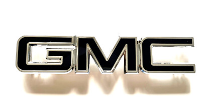GM Grille Emblem Chrome Black for 2015-2019 GMC Sierra 1500 2500HD ...