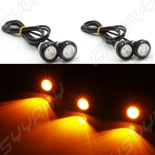 4x Amber LED Grille Fog Lights Raptor Style For Toyota FJ Cruiser ...