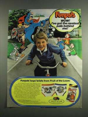 1984 Fruit of the Loom Funpals Underwear Ad - Wow! | eBay