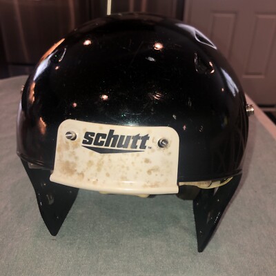 Used Football Helmet-schutt DNA Pro Black With Green Flake Adult Med W ...