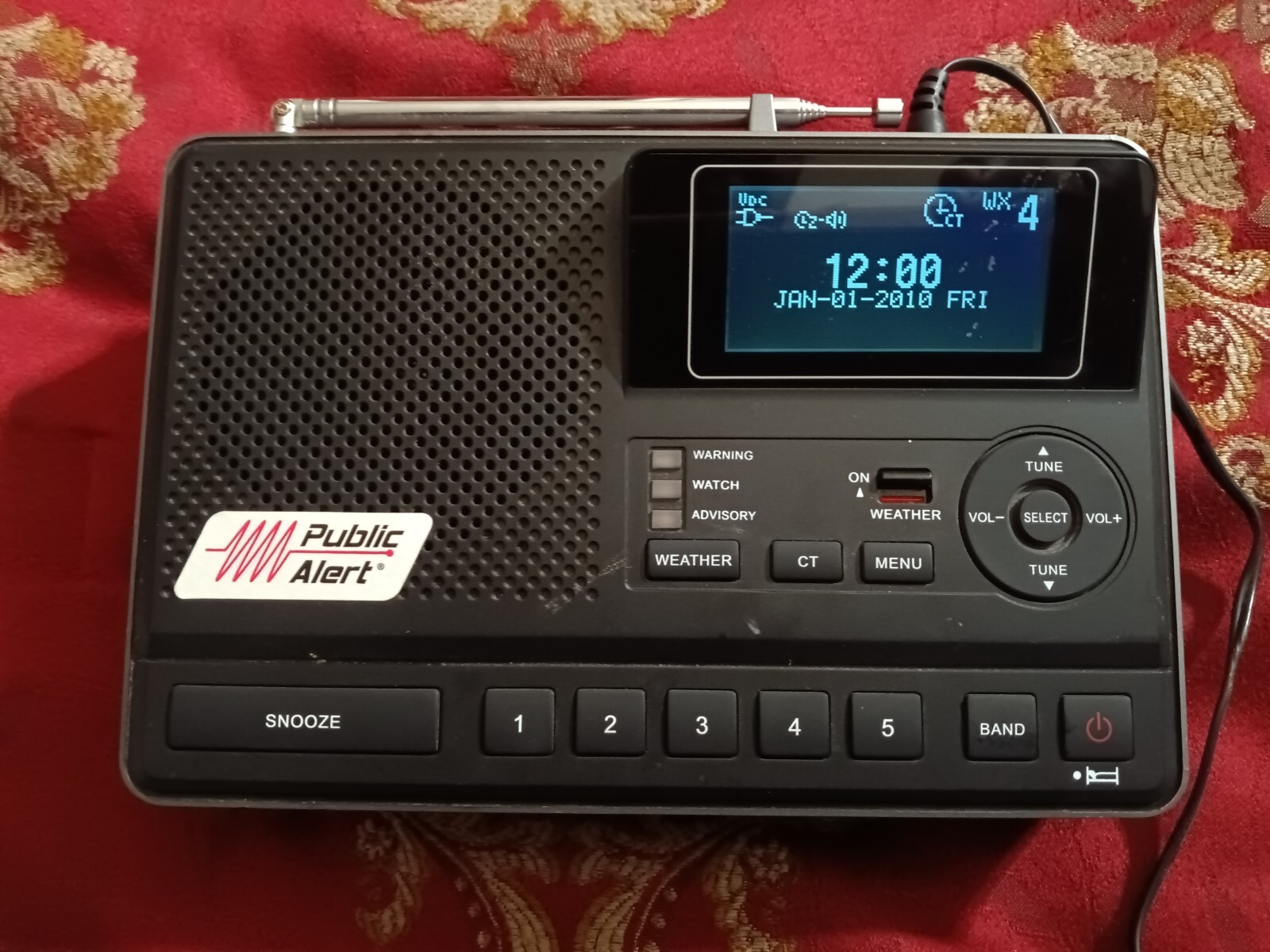 Sangean Cl-100 Deluxe Table Top Am/fm Clock Radio With Same Weather ...