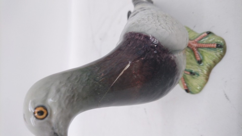 Beswick England Pigeon Figurine No.1383 Hand Painted Ceramic Bird ...