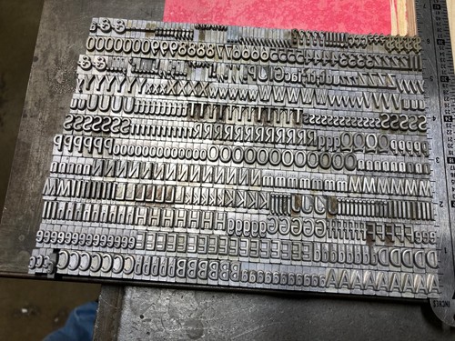 36pt.? - LEAD MONOTYPE FONT - LETTERPRESS - VINTAGE | eBay