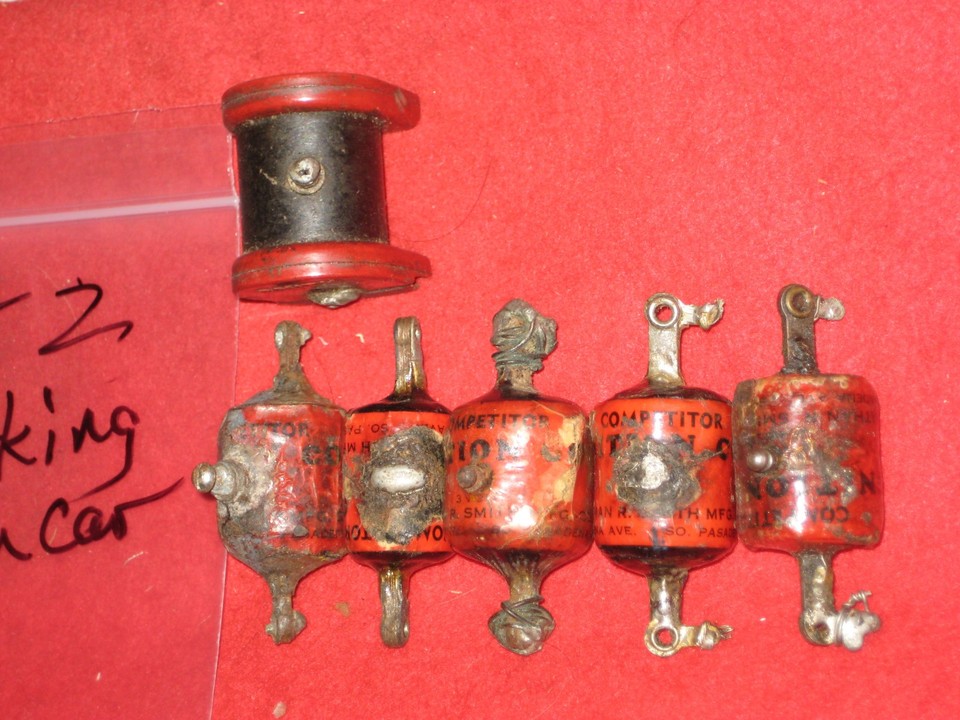 LOT 2 6 VINTAGE WORKING SMITH COILS for GAS SPARK ENGINE MODEL TETHER ...