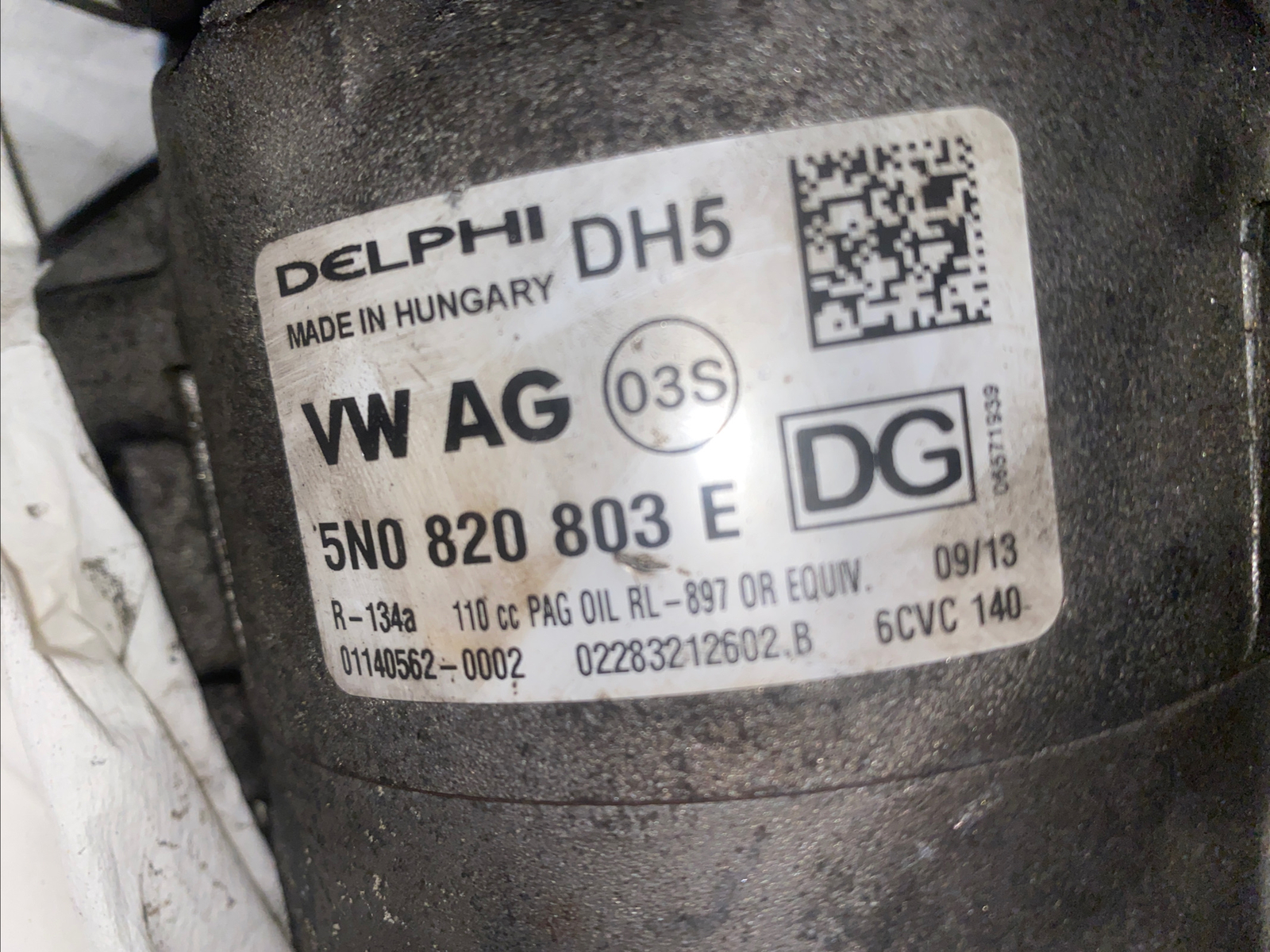 Klimakompressor 5N0820803E AC Compressor Volkswagen Seat Golf Leon ...