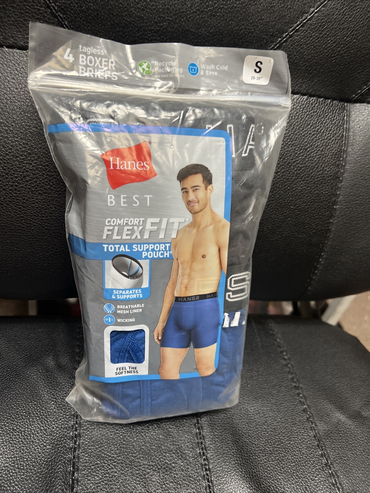 Hanes Best Total Support Pouch Boxer Brief 4 Pack Size Small | eBay