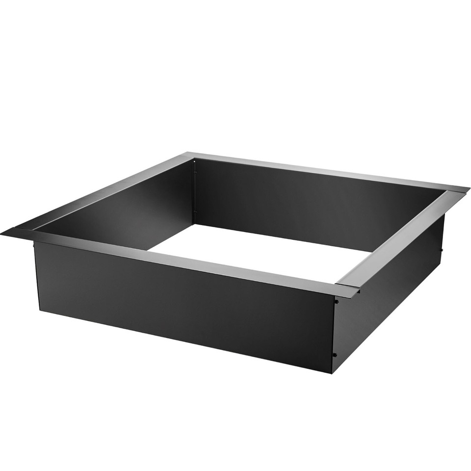 VEVOR Steel Square Fire Pit Ring Insert 36" ID & 42" OD Outdoor Heavy ...