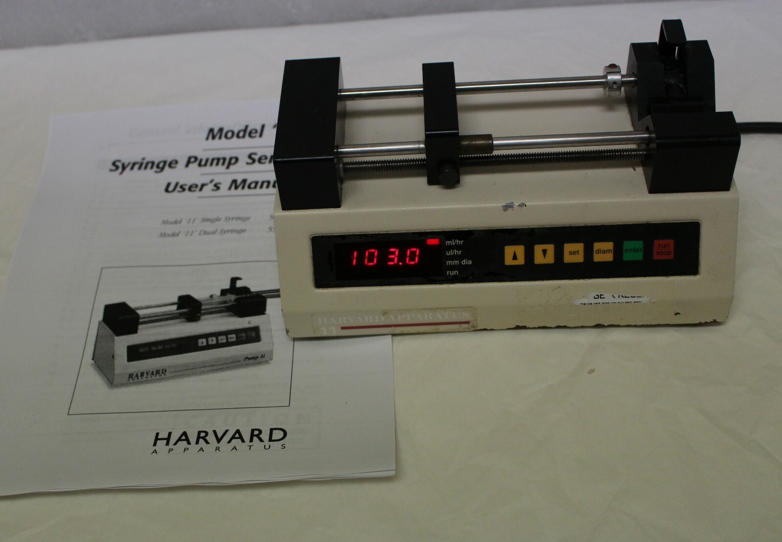 Harvard Apparatus Model 11 Syringe Pump 55-1111 w/ Manual (working) | eBay