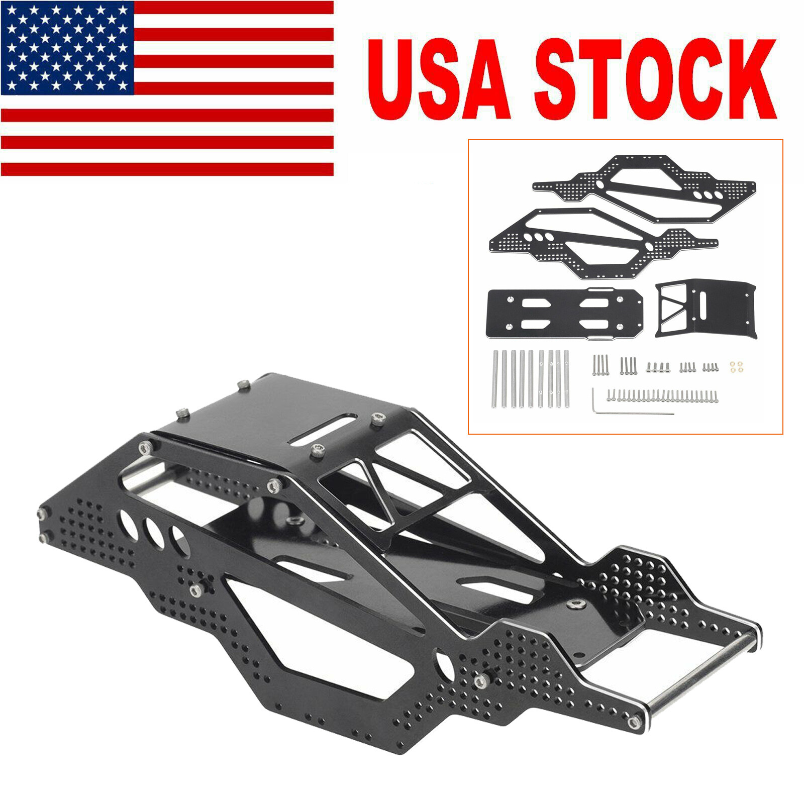 Metal Chassis Frame Rocks Cage Body Shell Kit For 1/24 Axial SCX24 ...