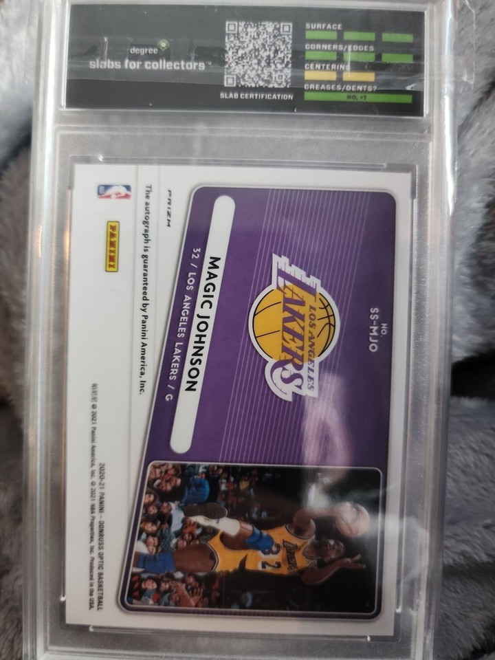 2021 Panini 2020-21 Donruss Optic Signature Series Auto Magic Johnson ...