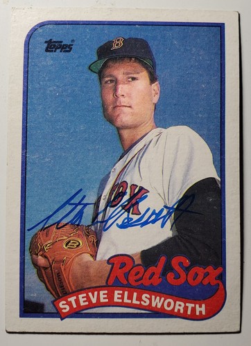 1989 TOPPS #299 STEVE ELLSWORTH-AUTOGRAPH-EX+-SIGNED-FREE USA SHIPPING ...