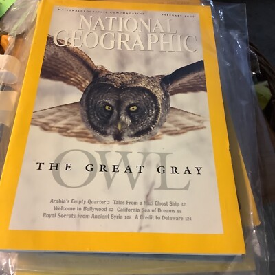 February 2005 National Geographic Magazine The Great Gray OWL NAT GEO ...