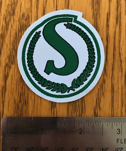 Saskatchewan Roughriders RETRO LOGO WOVEN Patch CFL Jersey | eBay