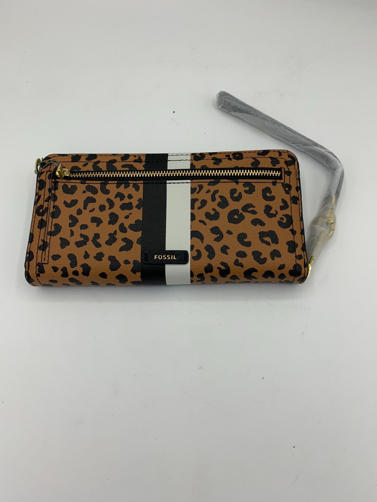 Fossil Logan RFID Zip Around Clutch Cheetah SL6354989 NWT Leopardo $75 ...