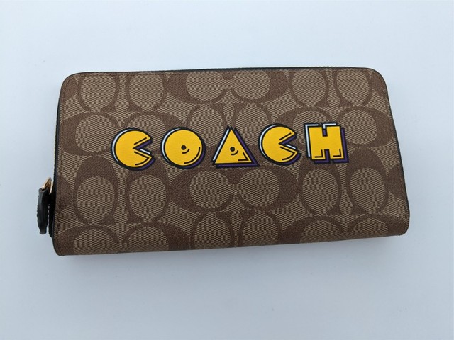 Coach PACMAN Zip Wallet Limited Edition Black for sale online | eBay