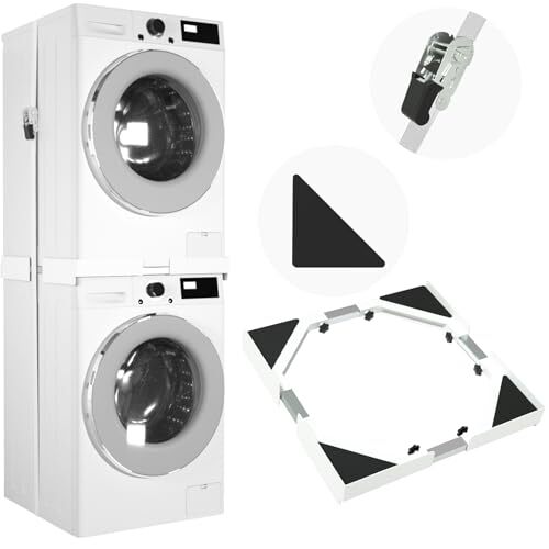 Heavy-Duty All steel Washer Dryer Stacking Kit, Universal Stacking Kit ...