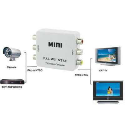PAL NTSC SECAM To NTSC PAL Converter Mini TV System Video Converter ...