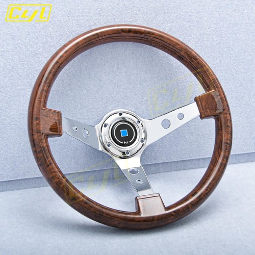Universal Wood Style Steering Wheel 14" 350mm Deep Corn Vintage ...