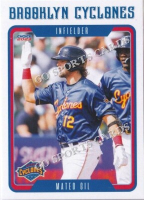 2023 Brooklyn Cyclones Mateo Gil RC Rookie New York Mets Minor League ...