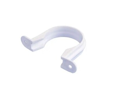 6 X Waste 40mm 1 1/2 Inch Pipe Bracket Clips Wavin Osma Waste WHITE x 6 ...
