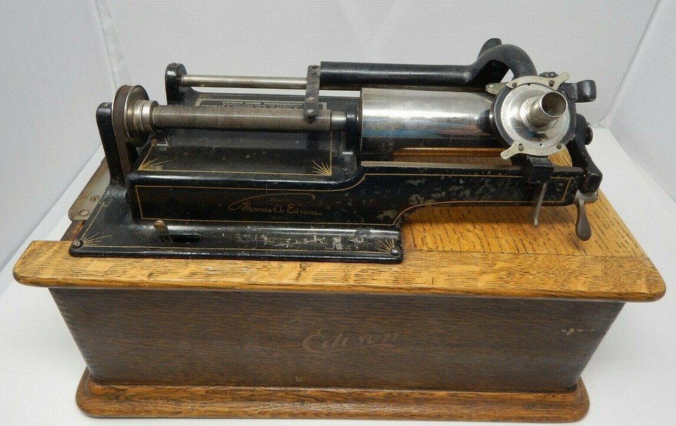 ORIGINAL Edison Home Cylinder Phonograph Model D | eBay