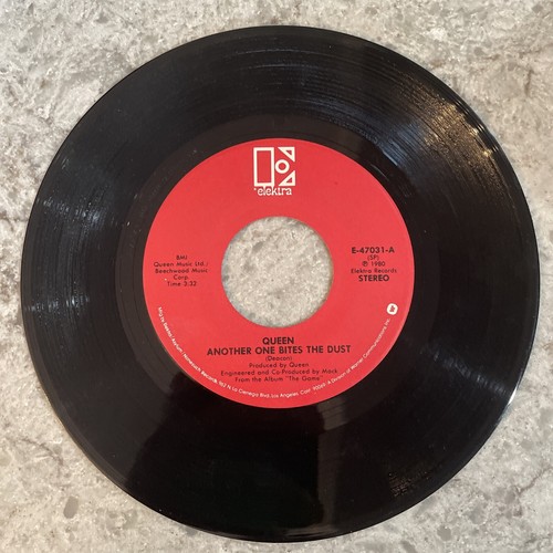 Queen Another One Bites The Dust 45 rpm Elektra Pop Rock (1980) vg++ | eBay