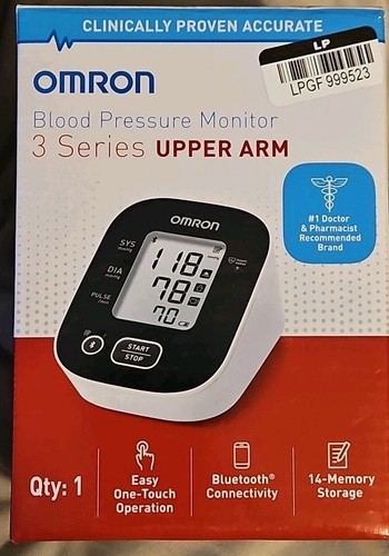 Omron 3 Series Upper Arm Blood Pressure Monitor One Touch Bluetooth ...
