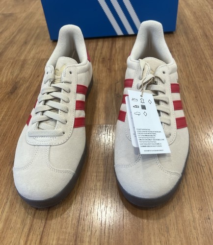 Adidas Men's Gazelle Originals Sizes 8.5 Sand Strata Scarlet |JH5393 ...