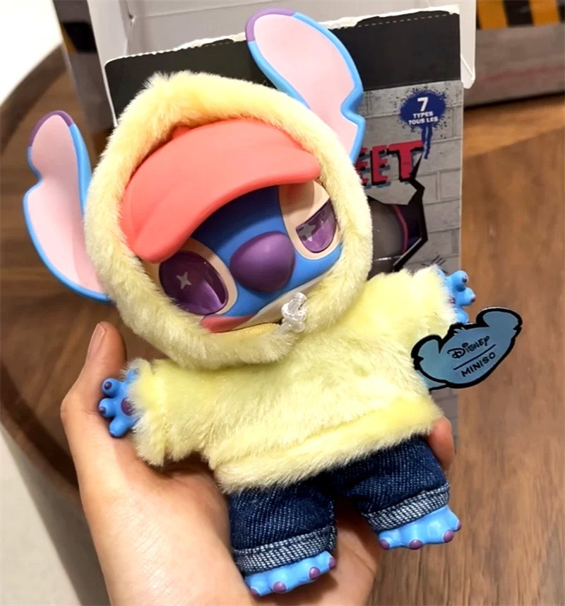 MINISO Disney Stitch Gen Z Street Vinyl Plush Pendant Blind Box Flash ...