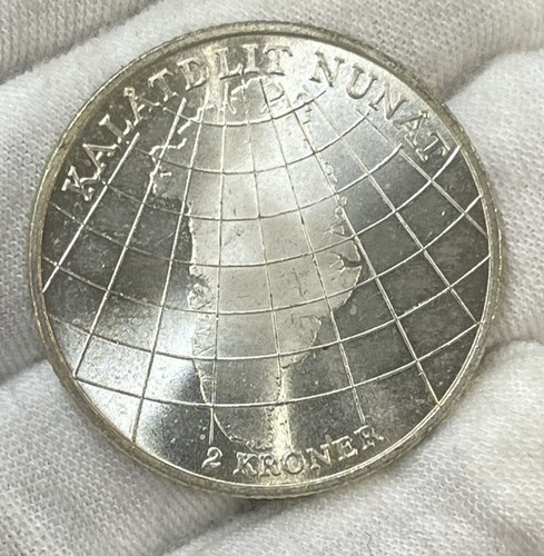 1953 Denmark 2 Kroner Silver Coin BU Condition | eBay