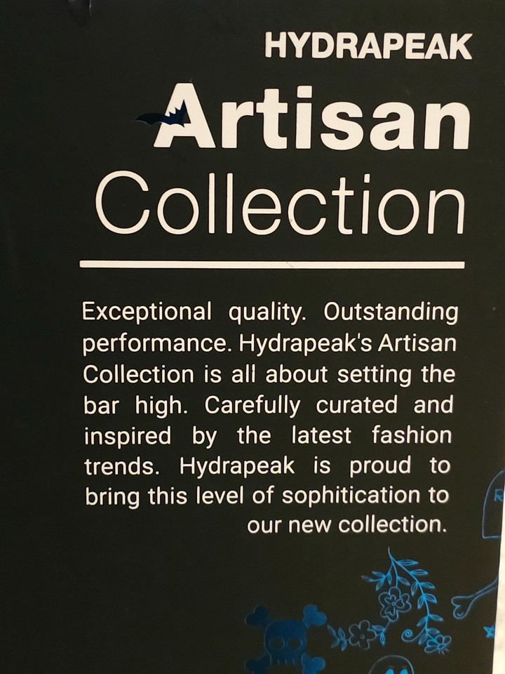 HYDRAPEAK HALLOWEEN GHOST RIP SKULL COFFIN CACTUS FLOWERS BLACK TUMBLER ...