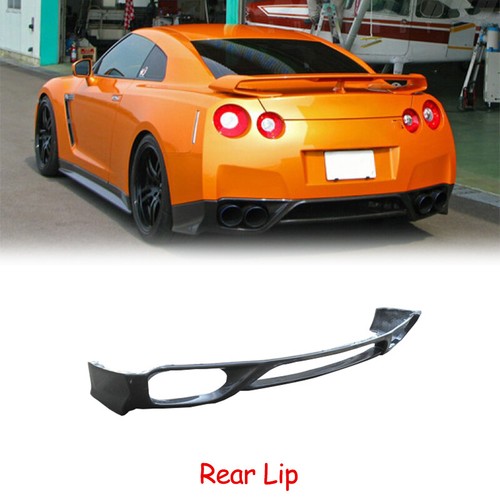 For Nissan R35 GTR ZL Type Carbon Glossy Rear Lip Under Spoiler ...