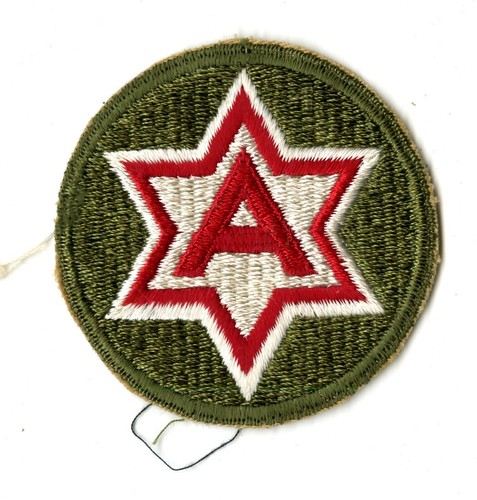 Sixth Army 2nd Design White Back Patch WWII Vintage Philippines Alamo ...