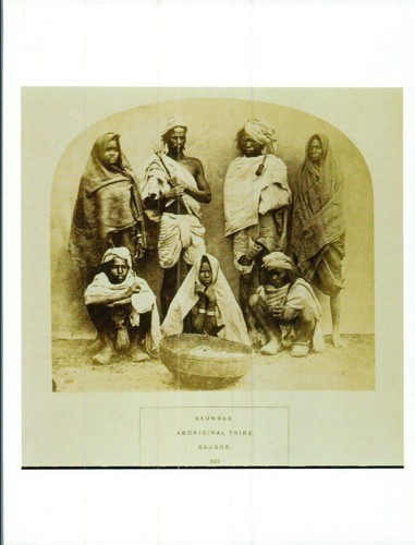*Postcard- "The Saonras-an Aboriginal Tribe from Saugor" /People of ...