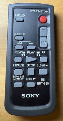 Sony RMT-830 Remote Commander for DCR-HC20 DCR-HC21 DCR-TRV260 DCR ...