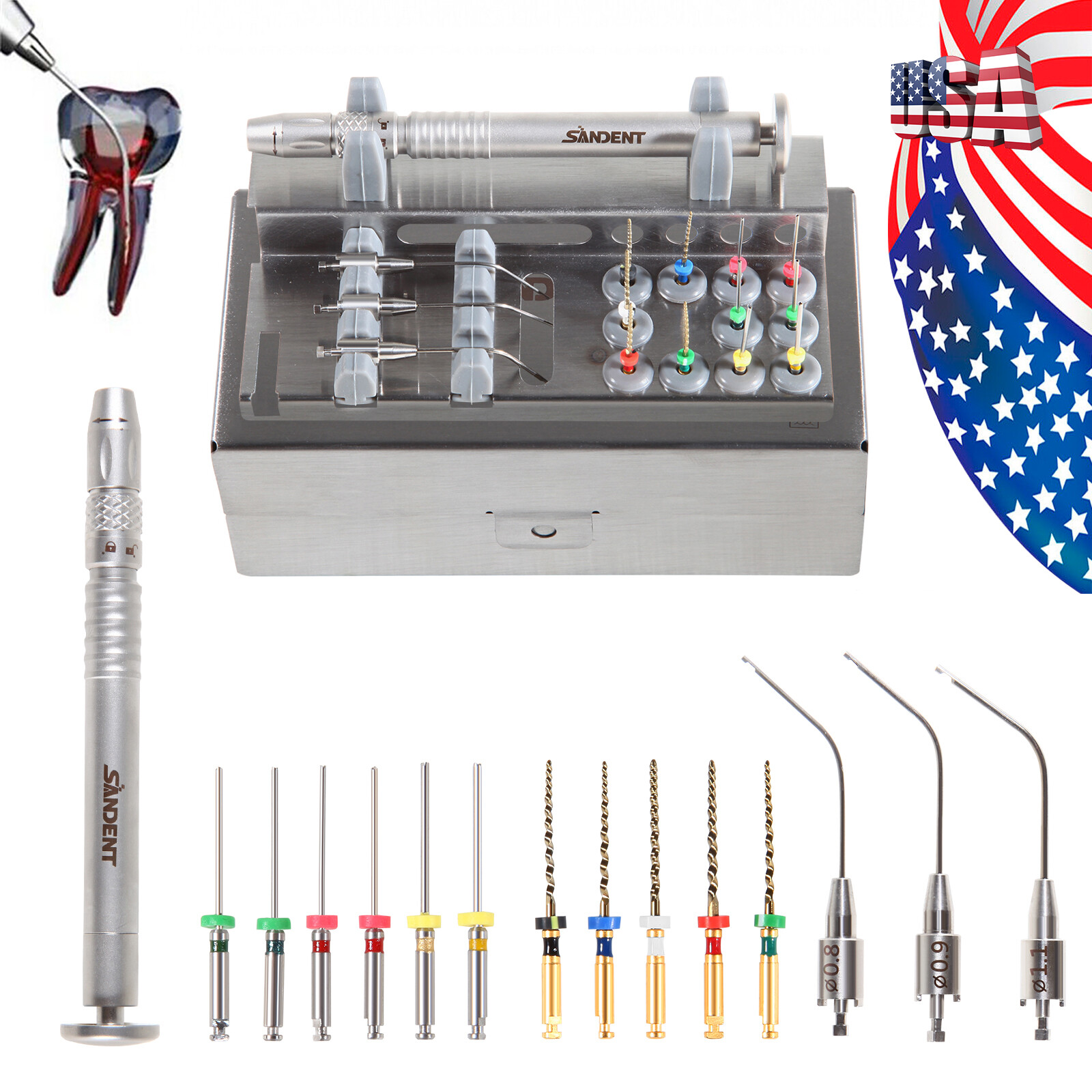 Dental Broken File Extractor Endodontic File Removal System Kits Endo ...