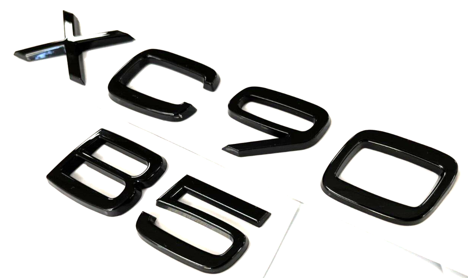 BLACK XC90 + B5 FIT VOLVO XC90 REAR TRUNK NAMEPLATE EMBLEM BADGE ...