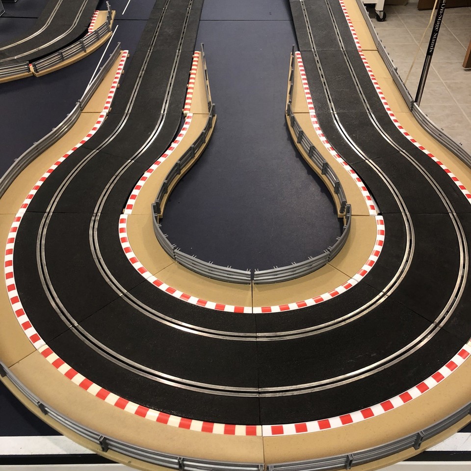 RARE Large Custom Scalextric/ Hornby / Fly 1 /32 Slot Car Set - 6 Car ...
