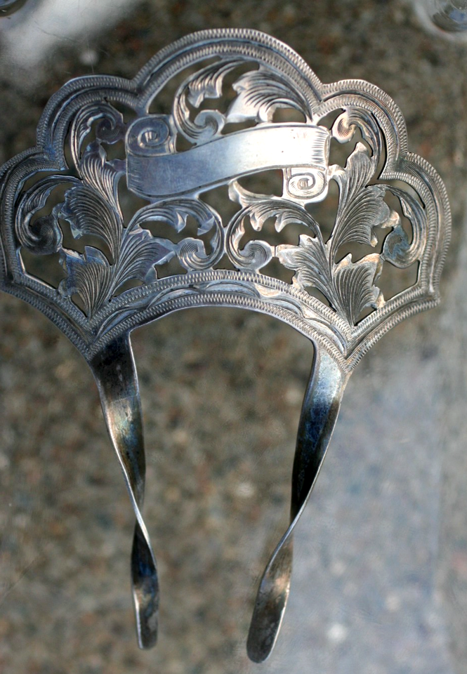 Vintage *:R.S.S:* Taxco Mexico Sterling Silver Hair Comb 925 23 grams ...