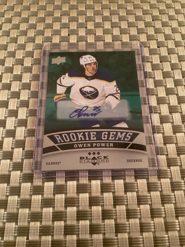 2022 Upper Deck Owen Power Black Diamond Rookie Gems Auto /25 Buffalo ...