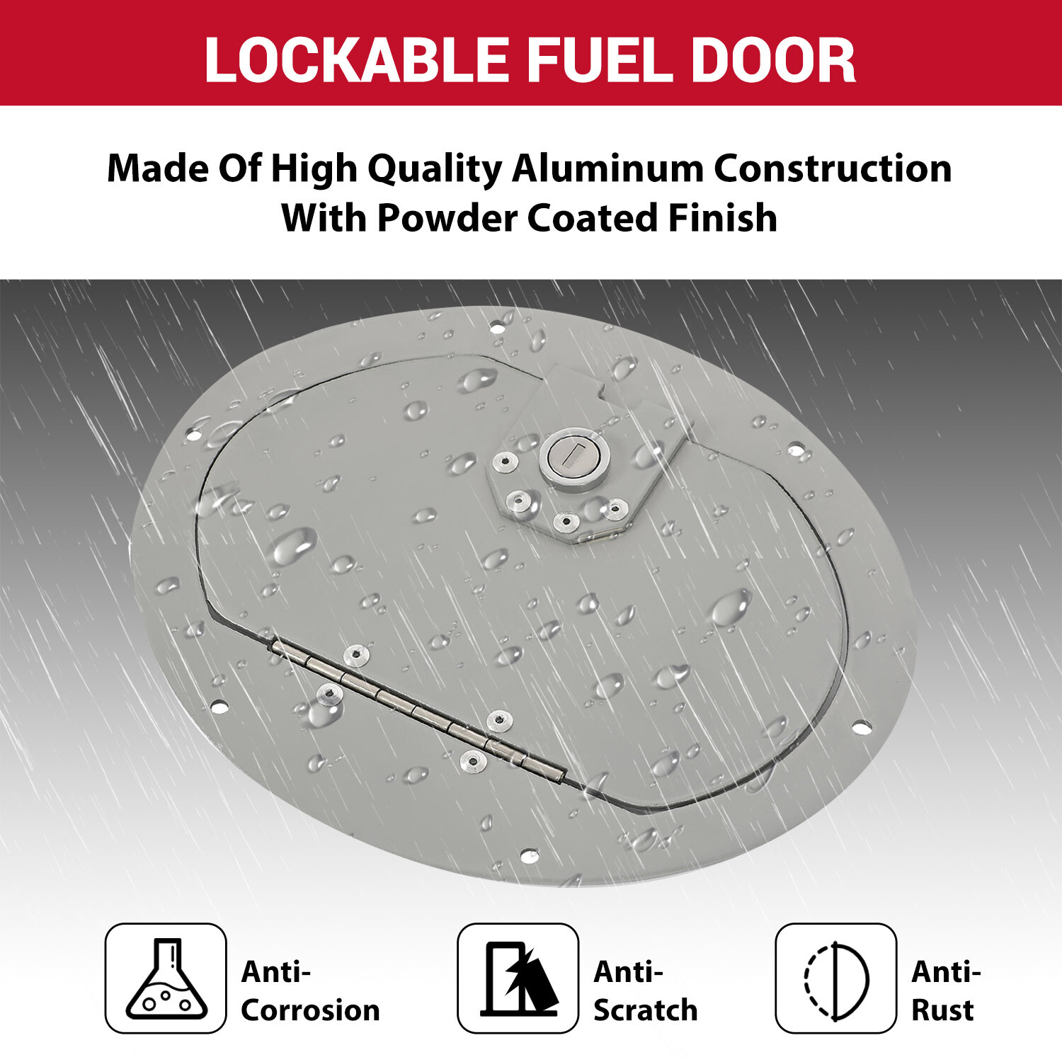 Locking Fuel Door Gas Tank Cap Cover For HMMWV/ Humvee / Hummer M998 ...