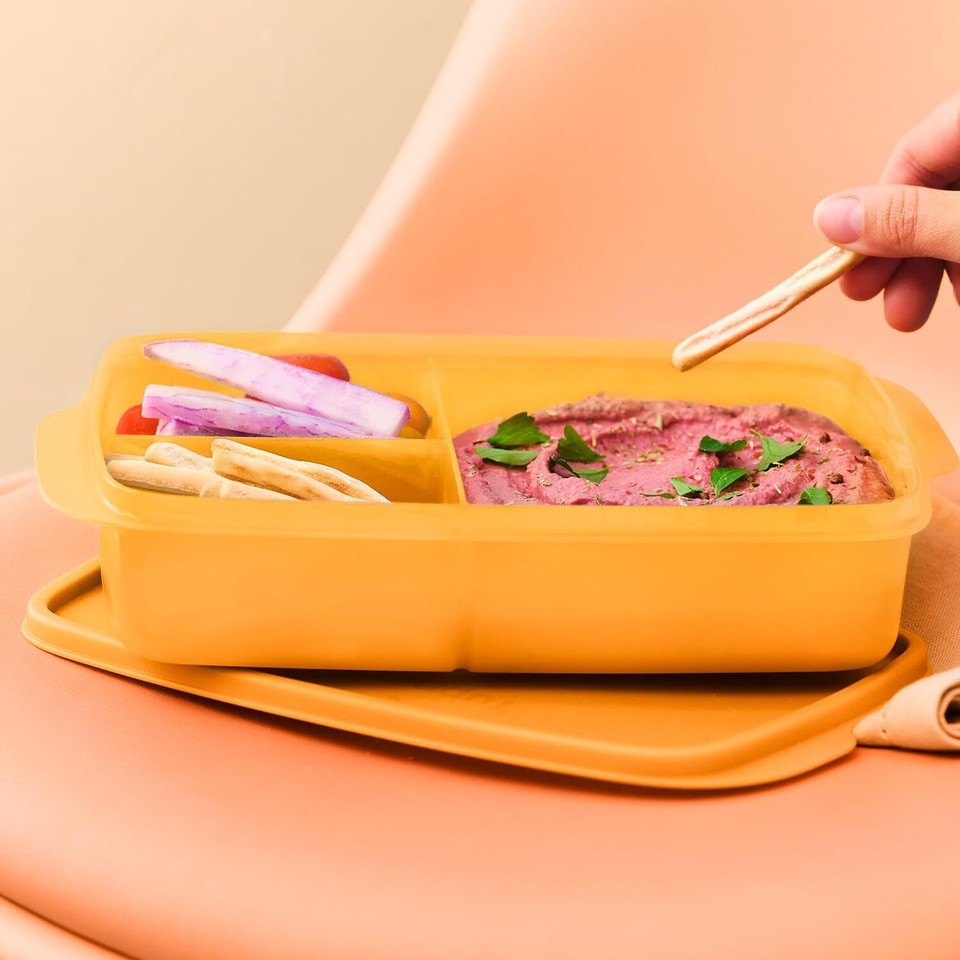 Tupperware Lunch-It Portion & Go Lunch Box - Dishwasher Safe & BPA ...