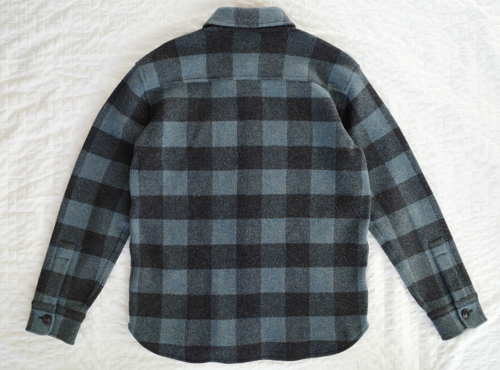 RRL Lambswool and Cashmere Buffalo Check Flannel Over… - Gem