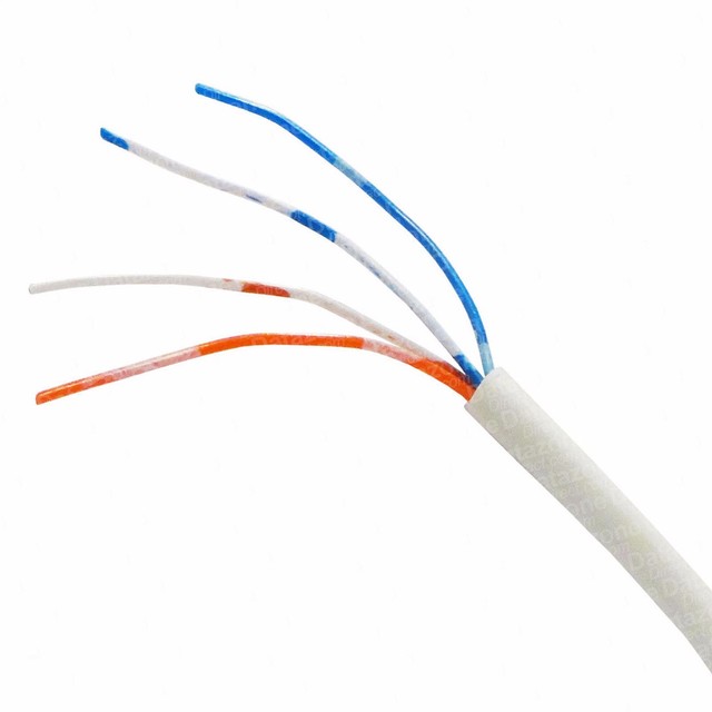 15m BT Telephone Cable Cw1308 2 Pair 4 Wire White Internal Phone Cable ...